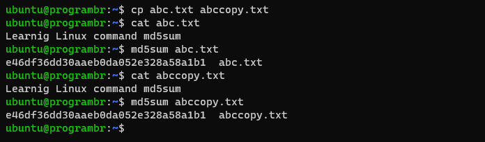 Md5sum Command In Linux Uses Of Md5sum Command With Examples 3071