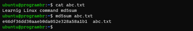 Md5sum Command In Linux Uses Of Md5sum Command With Examples 6772