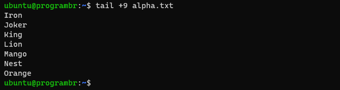 tail command in Linux, Uses of tail command with examples