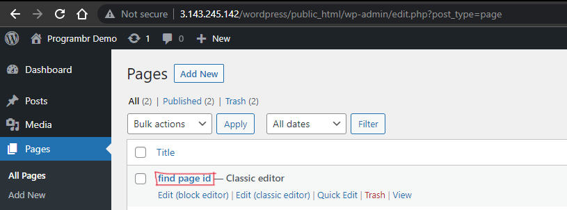 How to Find Page ID and Post ID in WordPress Website